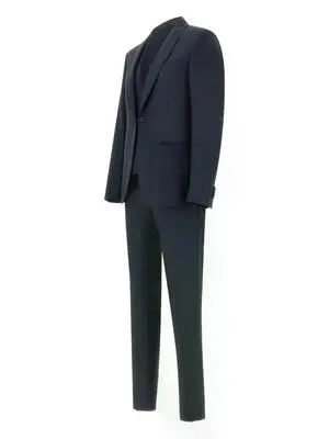 Corneliani Wool Three-piece Formal Suit - Blue