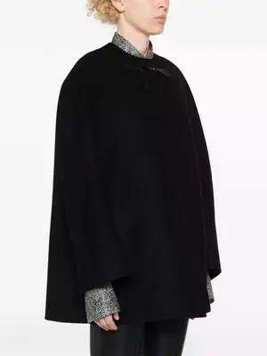 Ermanno Scervino Press-stud Virgin Wool Cape
