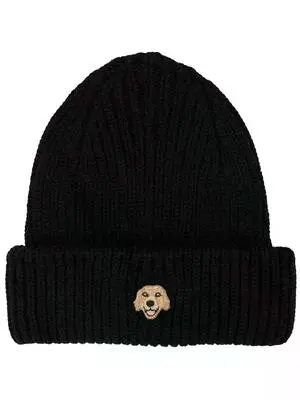 PELO FOUNDATION Labrador Patch Beanie - Black