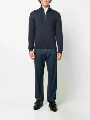 TOM FORD Half-zip Wool-silk Jumper