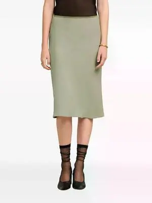 AMI Paris Crepe Midi Skirt