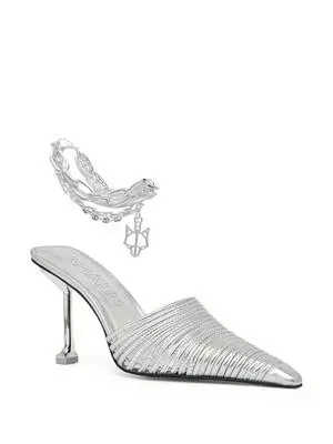 NAKED WOLFE Chromed Pumps