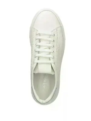 Iceberg Leather Sneakers With Embossed Logo Detail