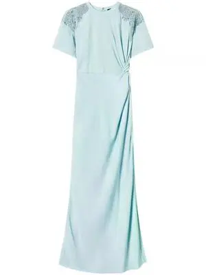 TWINSET Embroidered Twill Dress