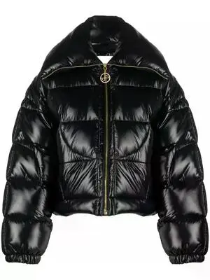PATOU Cropped Puffer Jacket - Black