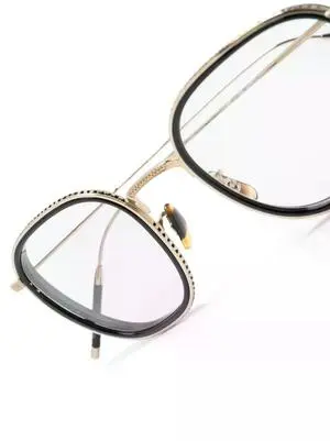 Oliver Spencer Tk-9 Square-frame Glasses - Gold