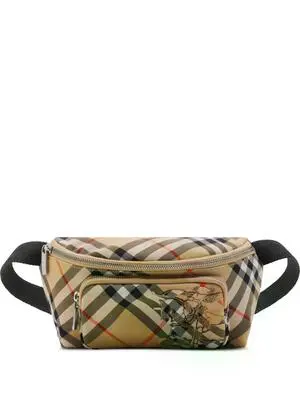 Burberry Checked Belt Bag - Neutrals