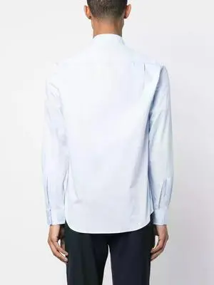 FURSAC Collarless Long-sleeve Cotton Shirt