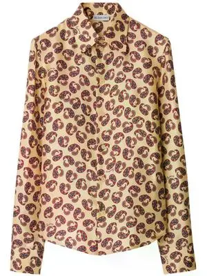 Burberry Paisley-print Silk Shirt