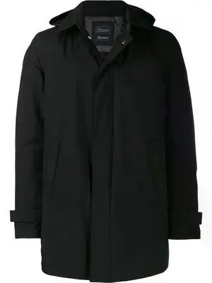 Herno Detachable Hooded Coat - Black