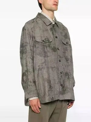 ZIGGY CHEN Herringbone-pattern Shirt