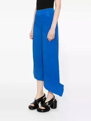 Ph5 Diagonal-ribbed Cropped Wide Leg Pants