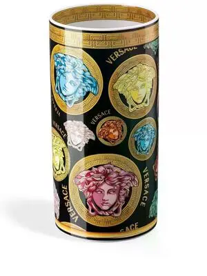 Versace Medusa Amplified Medium Vase - Black