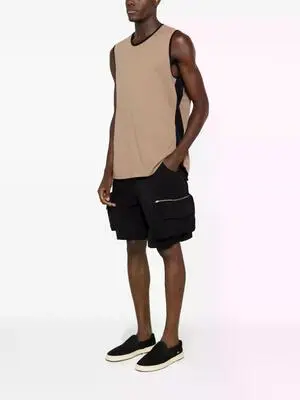 AMIR SLAMA Panelled Cotton Tank Top