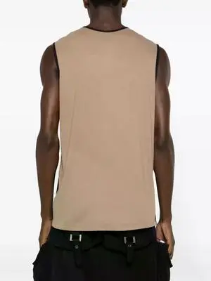 AMIR SLAMA Panelled Cotton Tank Top