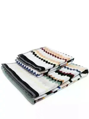 Missoni Zig-zag Cotton Bath Towel - Grey
