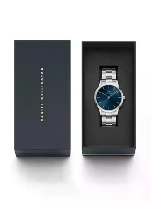 DANIEL WELLINGTON Iconic Link 40mm Bracelet Watch - Blue