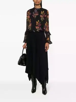 TWINSET Polka Dot And Floral Print Blouse