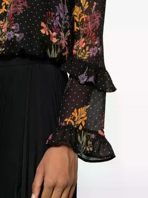 TWINSET Polka Dot And Floral Print Blouse