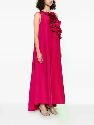 P.a.r.o.s.h Ruffled-detail Maxi Dress