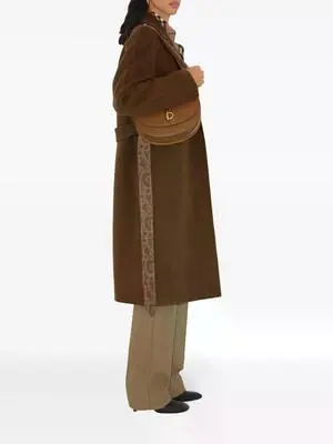 Burberry Cashmere Felted Belted Coat