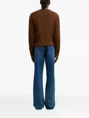 AMI Paris Alpaca-mohair Blend Brushed Sweater