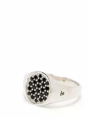 Tom Wood Mini Oval Spinel Signet Ring