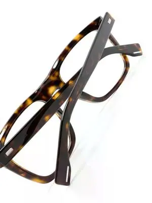 BOSS Tortoiseshell Square-frame Glasses
