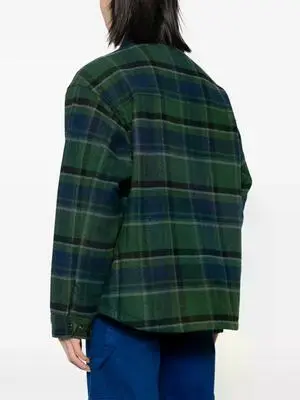 AAPE BY *A BATHING APE Logo-patch Check-pattern Jacket - Green