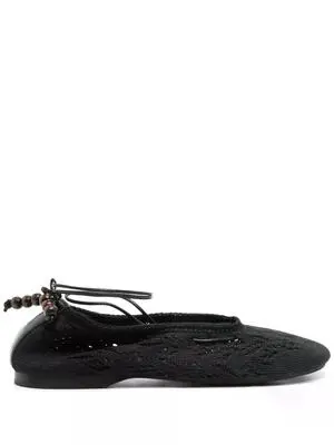 Alohas Tie Fastening Flats For Women