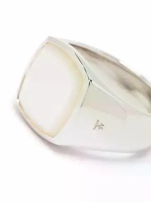 Tom Wood Square Cushion Ring - Silver