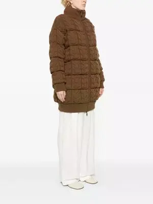 Max Mara Chunky Knit Padded Coat