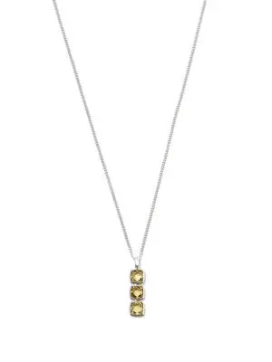 Tom Wood Sterling Quartz Pendant Necklace - Silver