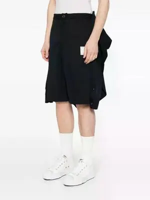 Mihara Yasuhiro Deconstructed Combo Cotton Shorts - Black