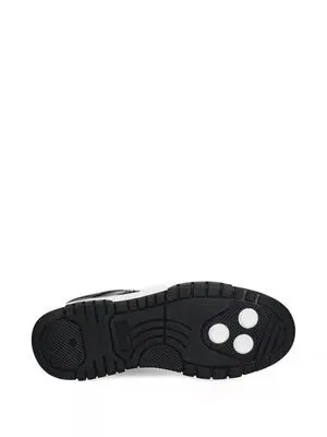 MSGM Panelled Leather Sneakers