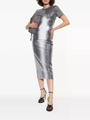 Sportmax Sequinned Pencil Skirt