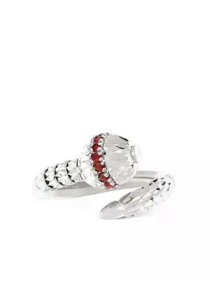 OFFICINA BERNARDI 18kt White Gold Ophidia Ruby Ring - Silver