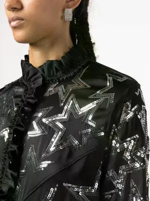 Rabanne Sequin Star Embellished Shirt