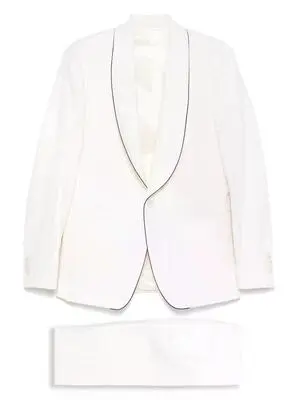 LARDINI Crepe Suit - Neutrals