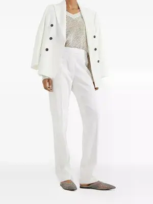 Brunello Cucinelli Monili-embellished Suede Mules