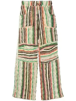 VITELLI Stripe-print Trousers