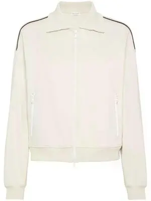 BRUNELLO CUCINELLI Monili-Embellished Track Jacket