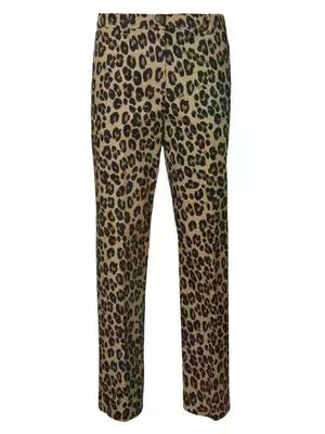 Aspesi Leopard-print Trousers