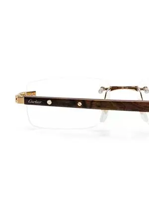 Cartier Rectangle-frame Glasses