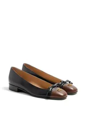 Valentino Garavani Kidskin Ballerina Flats - Black