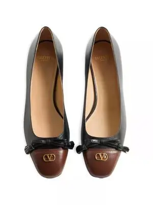 Valentino Garavani Kidskin Ballerina Flats - Black