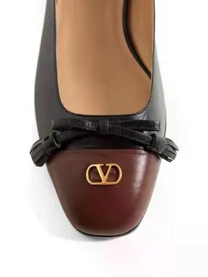 Valentino Garavani Kidskin Ballerina Flats - Black
