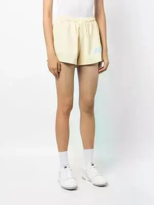 SPORTY & RICH Wellness-print Cotton Shorts
