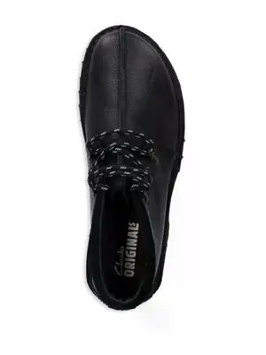 Clarks Trek Hike Derby Shoes - Black