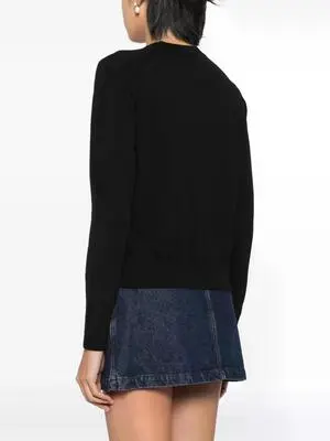 Maison Kitsuné Knitted Cardigan-coat - Black